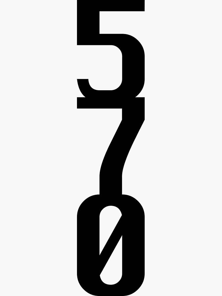 "570" Sticker for Sale by Jakman | Redbubble