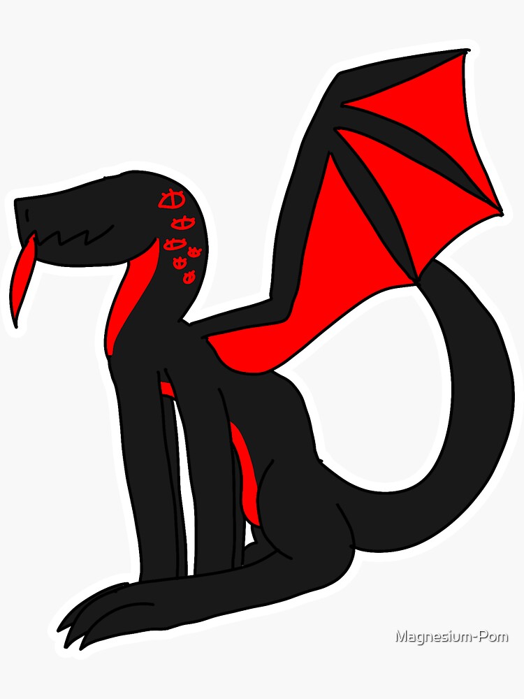 "Blood Fang Sticker" Sticker for Sale by Magnesium-Pom | Redbubble