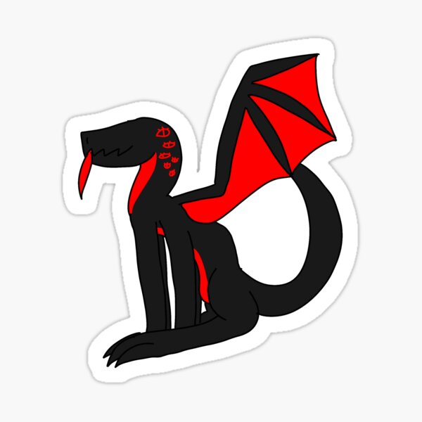 "Blood Fang Sticker" Sticker for Sale by Magnesium-Pom | Redbubble