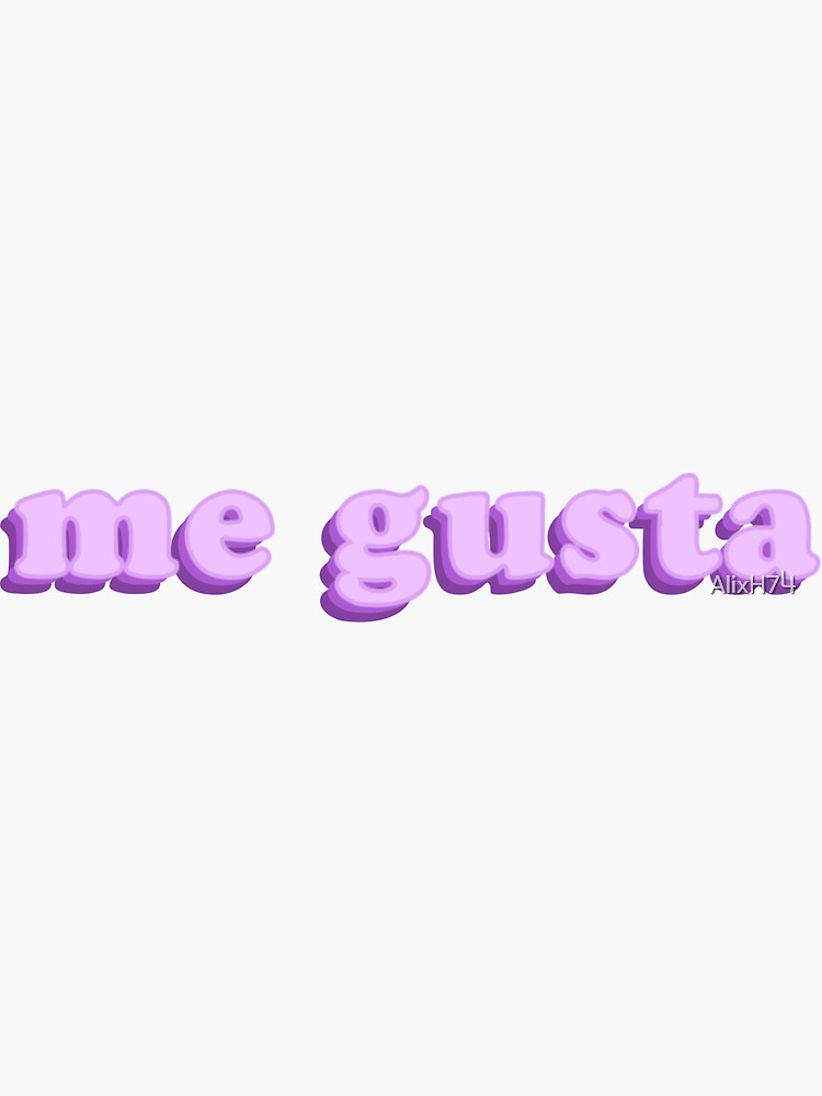 "Me gusta" Sticker for Sale by AlixH74 | Redbubble