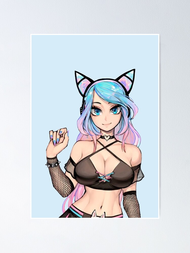 Silvervale Vshojo Vtuber Poster By Lewd Weeb Shop Redbubble