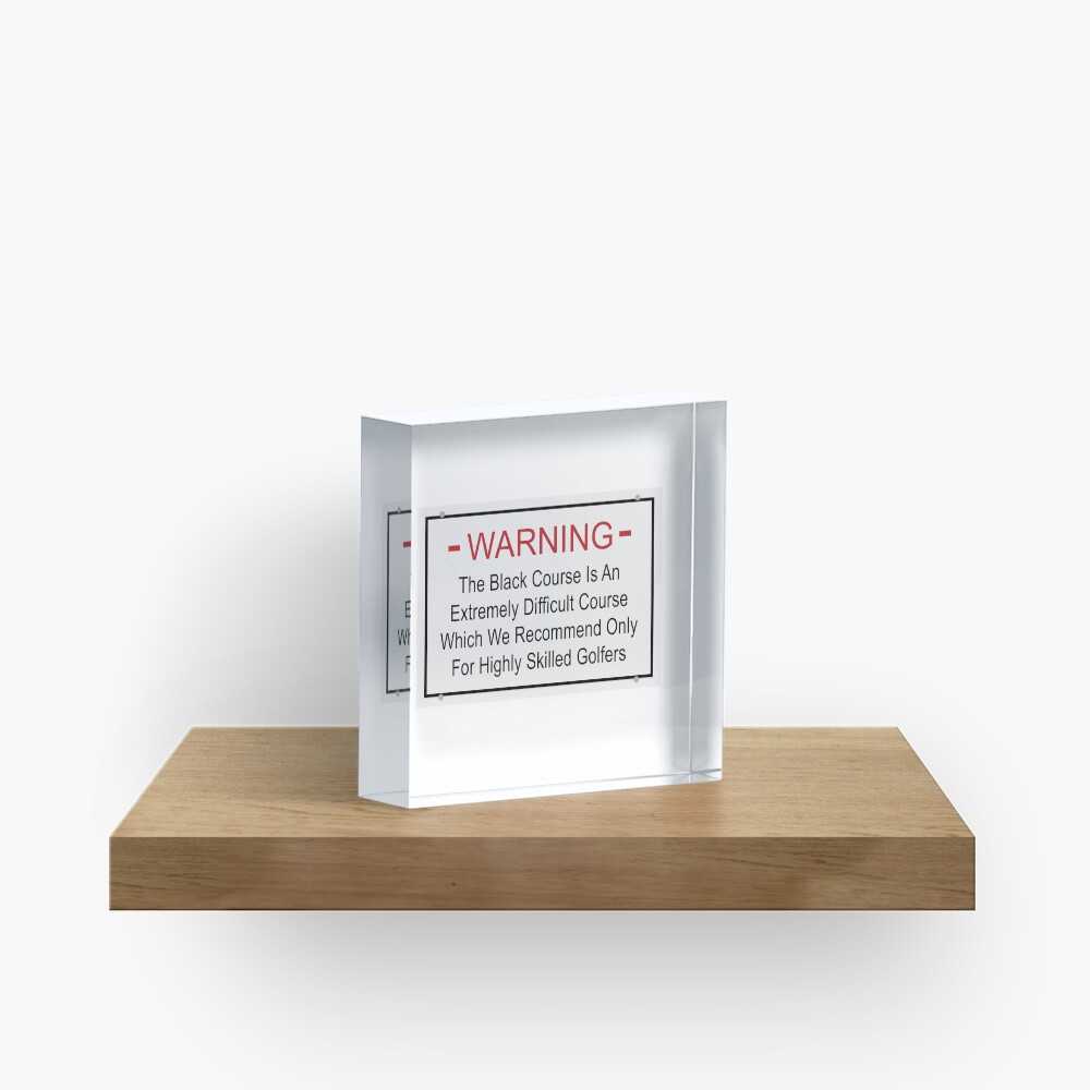 "Bethpage Black Warning Sign" Sticker for Sale by mrzDesigns | Redbubble