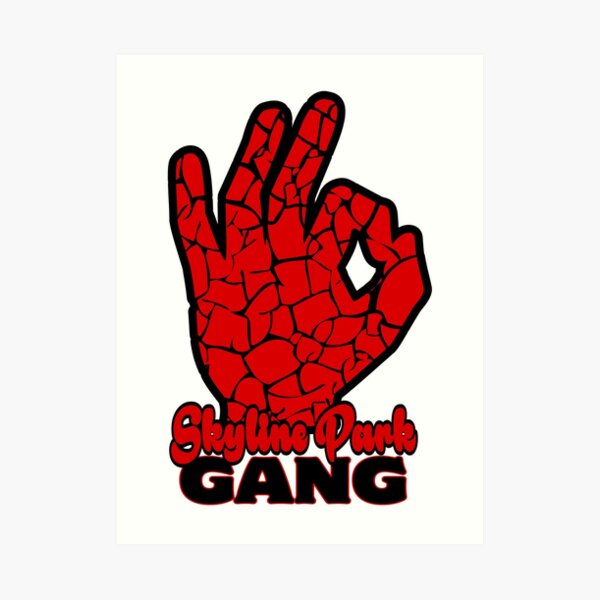 "Skyline Park Piru Gang" Art Print by storminstakk | Redbubble