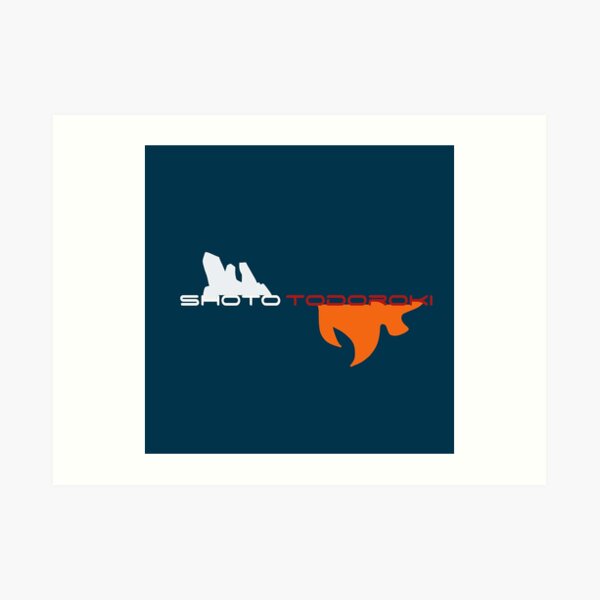 "Shoto Todoroki Name Designs" Art Print for Sale by sugarwara | Redbubble