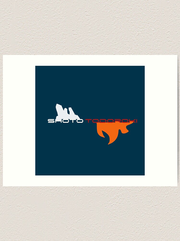 "Shoto Todoroki Name Designs" Art Print for Sale by sugarwara | Redbubble