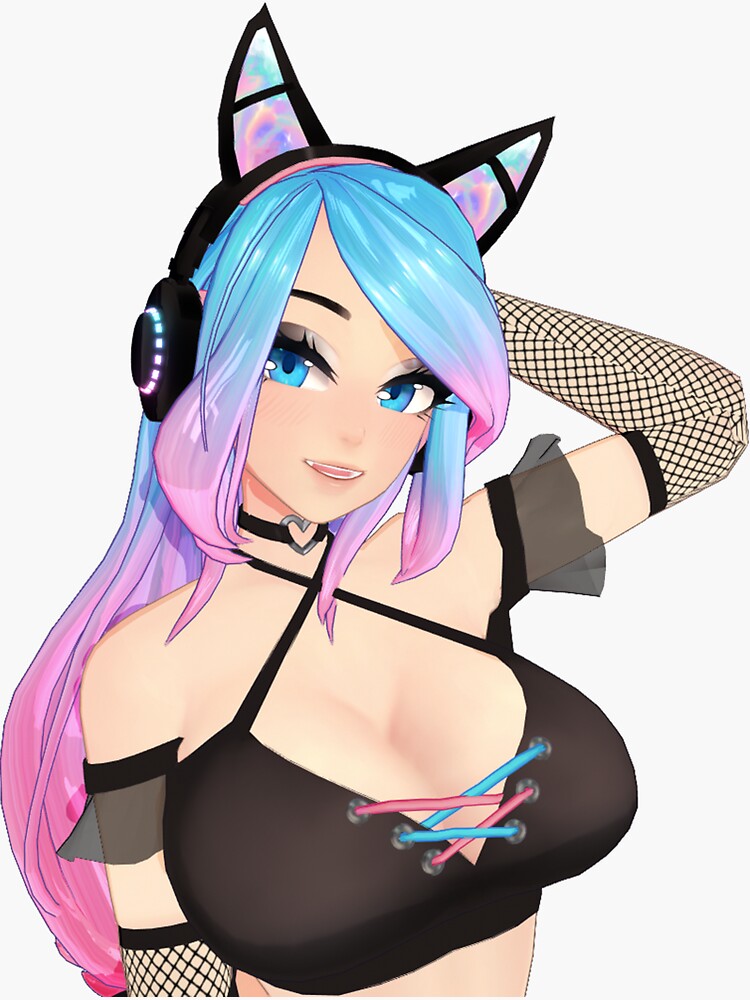 Silvervale Vshojo Vtuber Sticker For Sale By Lewd Weeb Shop Redbubble