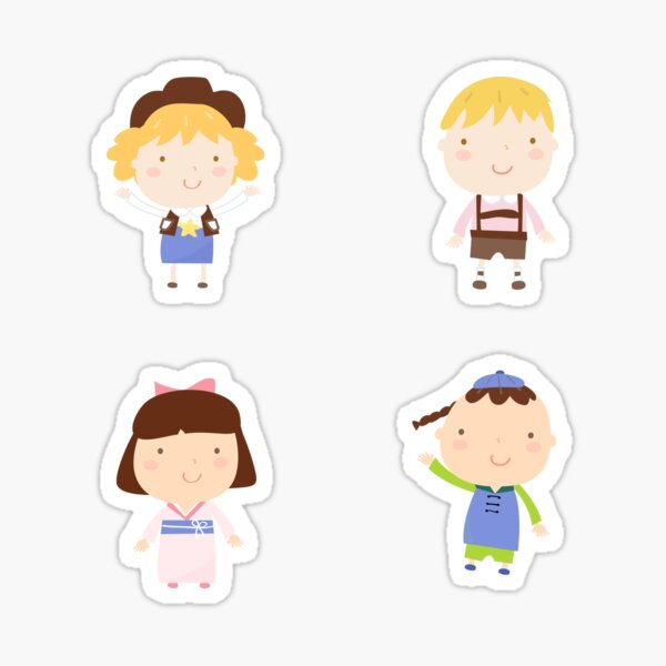 "Little Kids Sticker Pack" Sticker for Sale by hych1230 | Redbubble