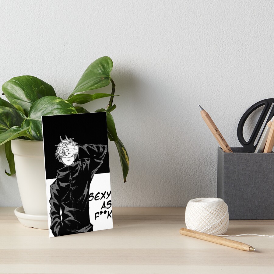 Sexy Satoru Gojo Jujutsu Kaisen Galeriedruck Von Woodpeckerk