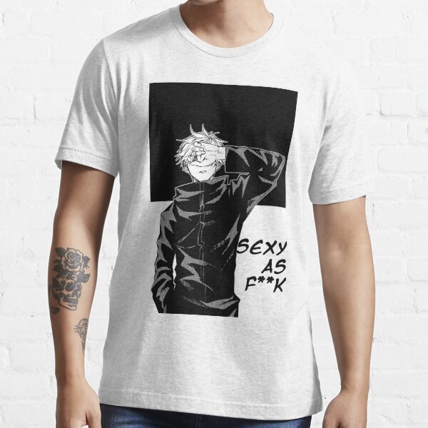 Sexy Satoru Gojo Jujutsu Kaisen T Shirt By Woodpeckerk Redbubble