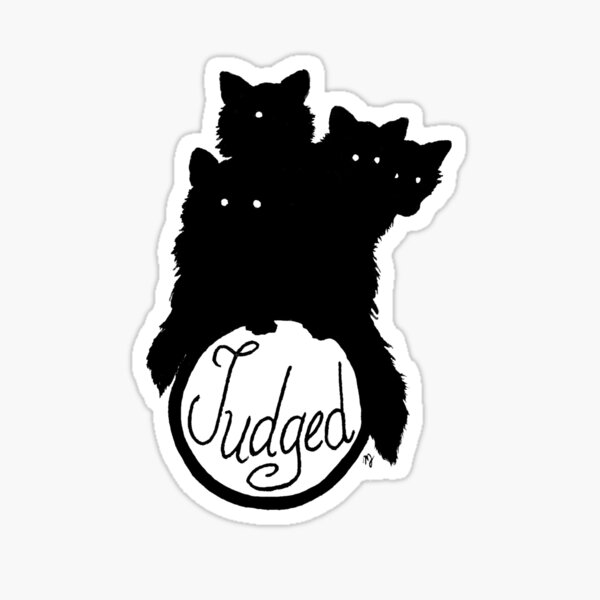 "Judged" Sticker for Sale by InkWitchery | Redbubble