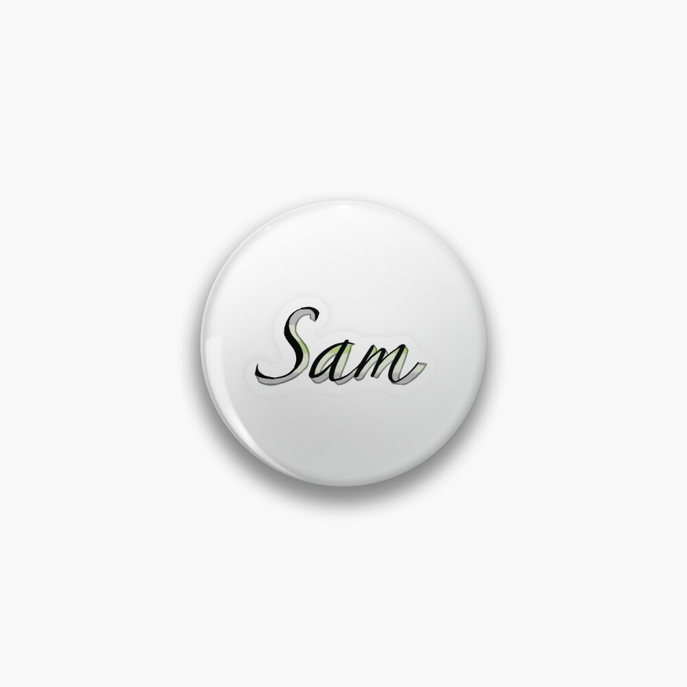 "Sam Agender Nametag" Sticker for Sale by CilCantDraw | Redbubble