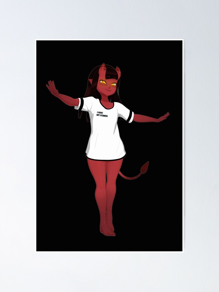 "Meru the succubus" Poster by lewd-weeb-shop | Redbubble