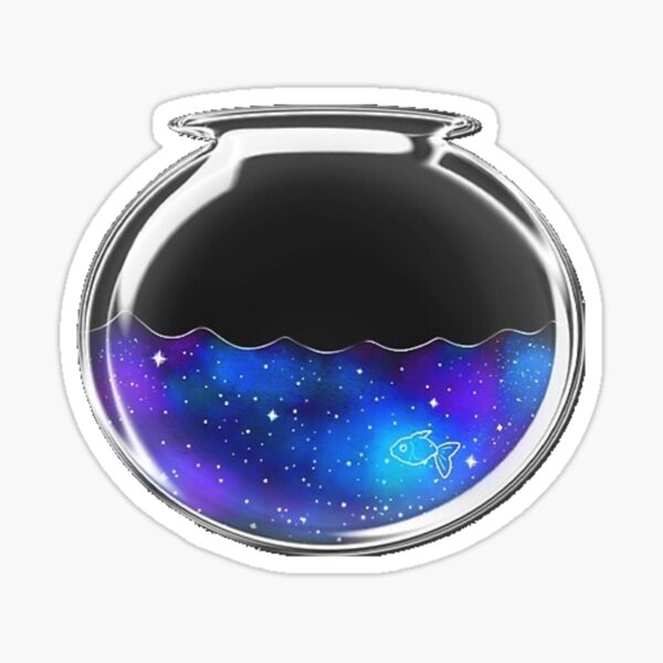 "Galaxy Fishbowl" Sticker for Sale by mrktplc | Redbubble
