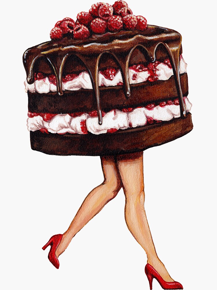 "Cake Walk" Sticker for Sale by KellyGilleran | Redbubble