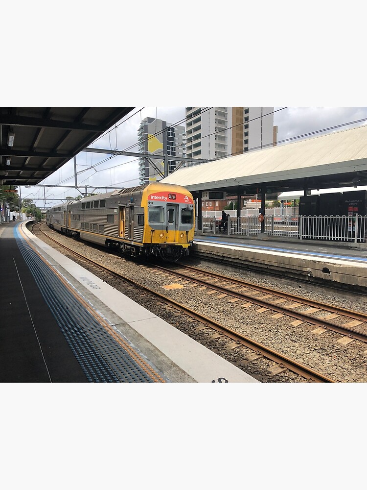 "NSW TrainLink InterCity V Set at Burwood Station" Poster by ...