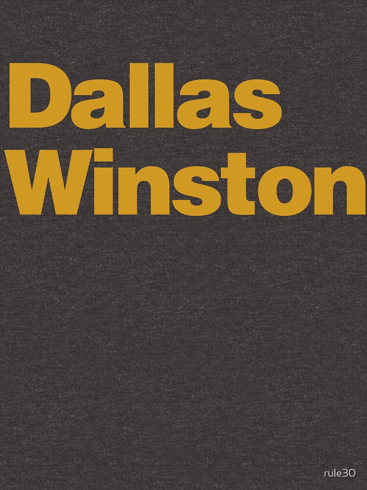 "DALLAS WINSTON" T-shirt for Sale by rule30 | Redbubble | the outsiders ...