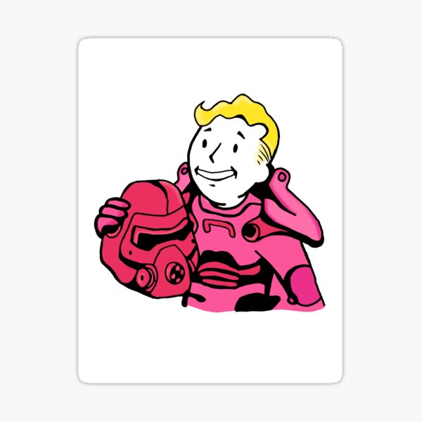 "Fallout guy " fan art "" Sticker for Sale by Artistkhg | Redbubble