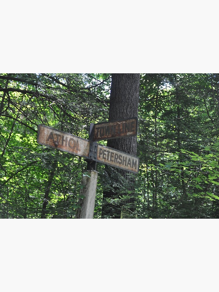"Rusted Townline Sign - Athol and Petersham" Art Print for Sale by ...