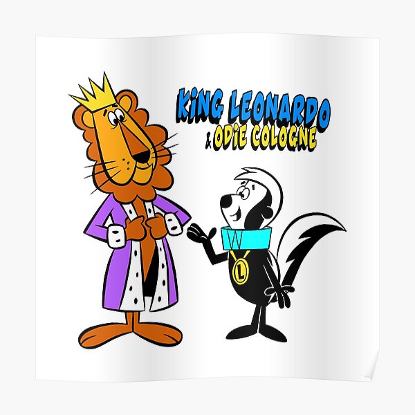 "King Leonardo & Odie Cologne" Poster by Pop-Pop-P-Pow | Redbubble