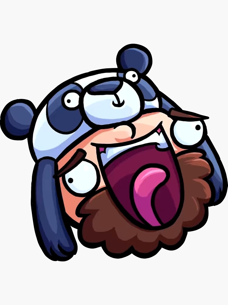 "YouTube VanossGaming BigJigglyPanda Laughing Wheeze" Sticker for Sale ...