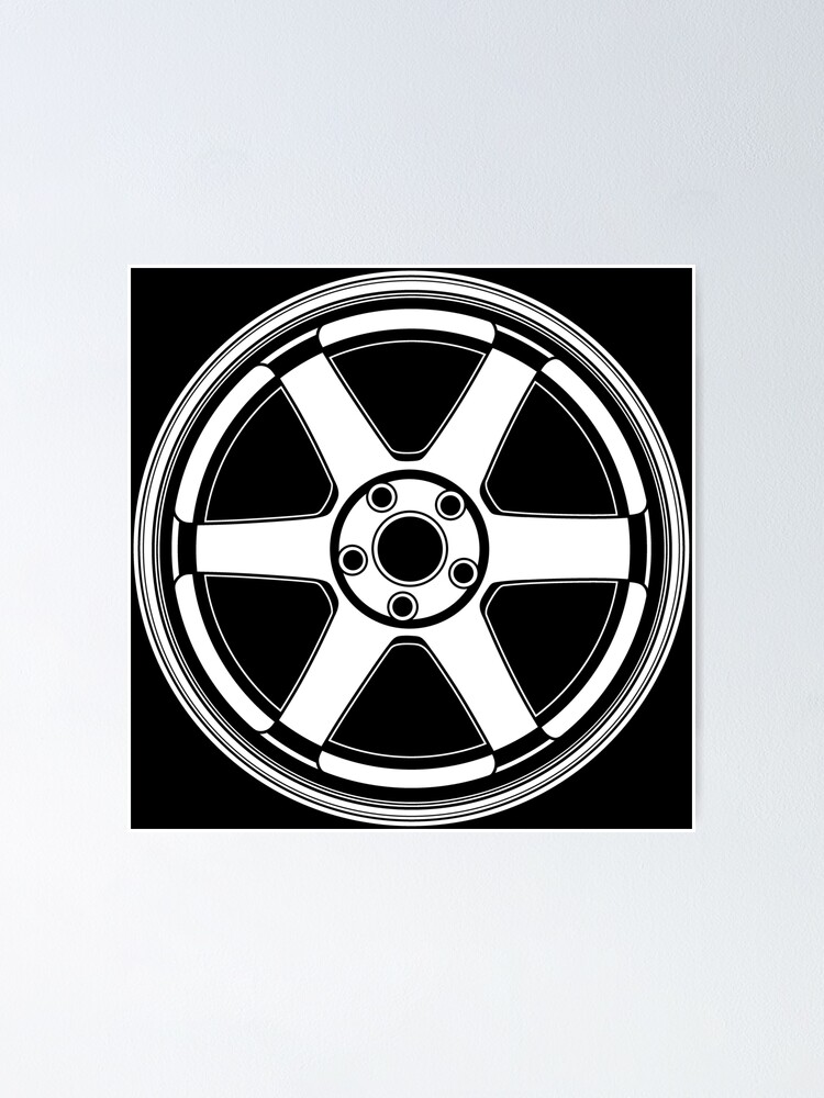 "Volk Racing TE37" Poster by dvzdc5 | Redbubble