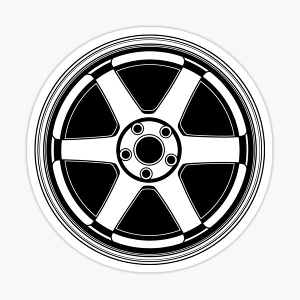 "Volk Racing TE37" Sticker for Sale by dvzdc5 | Redbubble