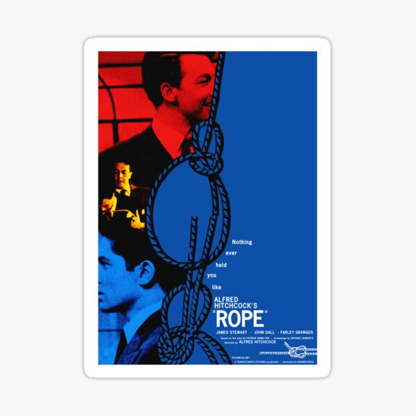 "Rope (1948) - Movie poster design" Sticker for Sale by jackbooks ...