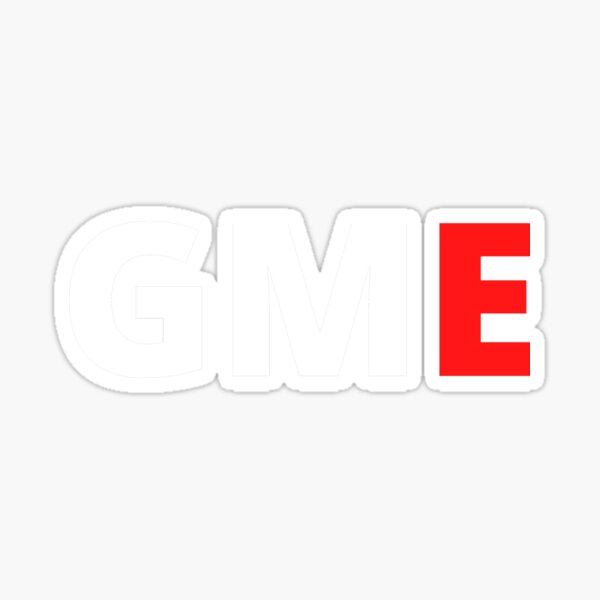 "GME" Sticker for Sale by PureGeometry | Redbubble