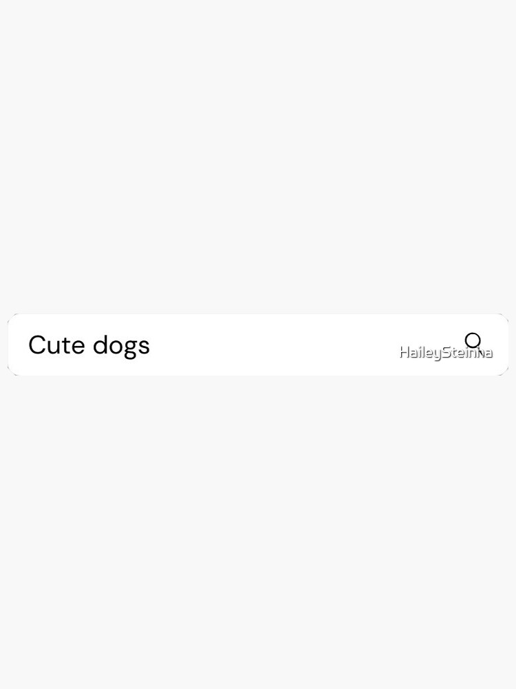 "Cute dogs google search sticker" Sticker for Sale by HaileySteinha ...