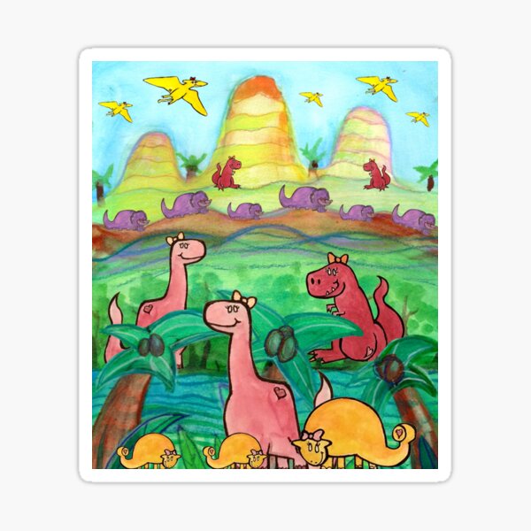 "Pangea " Sticker for Sale by BeezArt | Redbubble