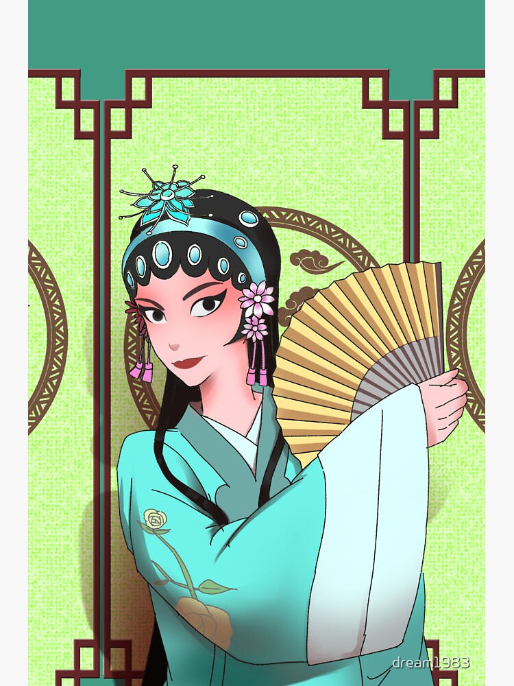 "Characters of Chinese Peking Opera" Sticker for Sale by dream1983 ...