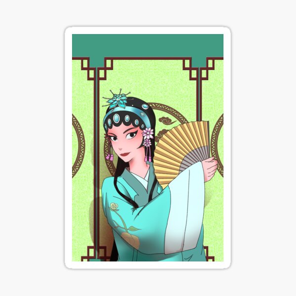 "Characters of Chinese Peking Opera" Sticker for Sale by dream1983 ...