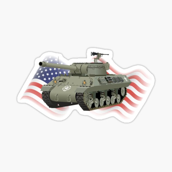 "M36 Jackson American WW2 Tank Destroyer" Sticker by NorseTech | Redbubble