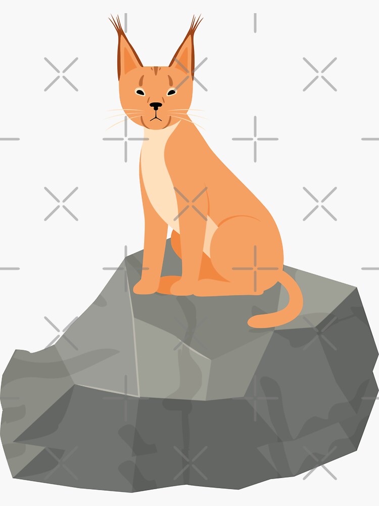 "Floppa on the rock" Sticker for Sale by KOCKE | Redbubble