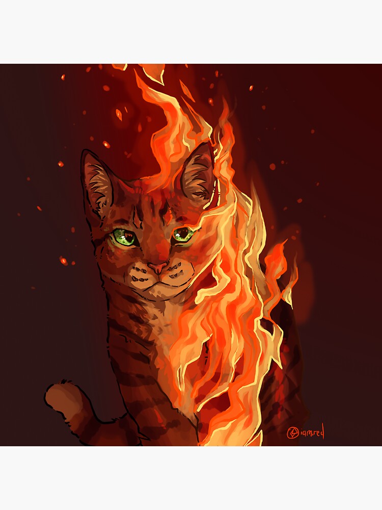 "Firestar" Sticker by LiamRed | Redbubble