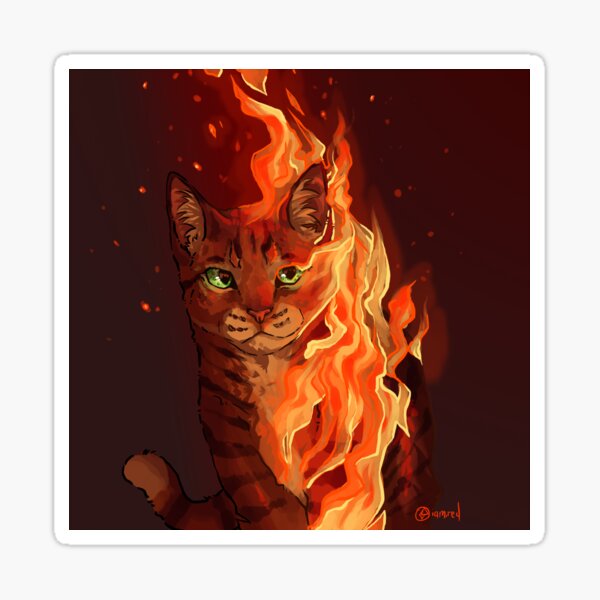 "Firestar" Sticker by LiamRed | Redbubble