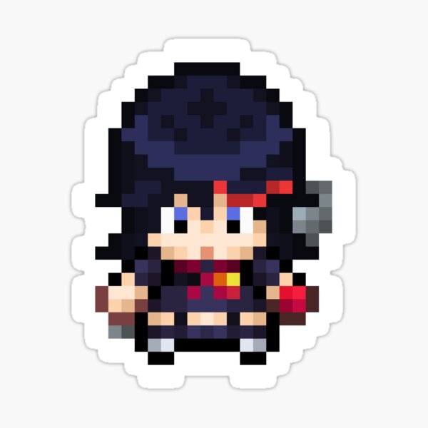 "Matoi Ryuko Pixel" Sticker by BaneEnters | Redbubble