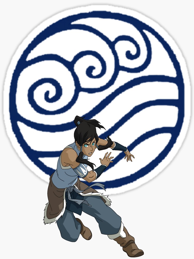 "Avatar Korra shirt! Waterbending" Sticker by LetsPrint | Redbubble