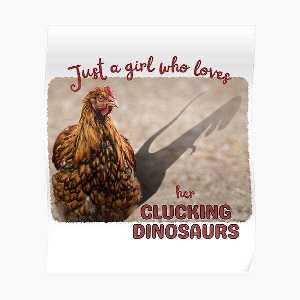 "Just a girl who loves her clucking dinosaurs. Gorgeous hen. Pinks and ...