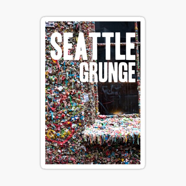 "Seattle Grunge " Sticker by INFIDEL | Redbubble