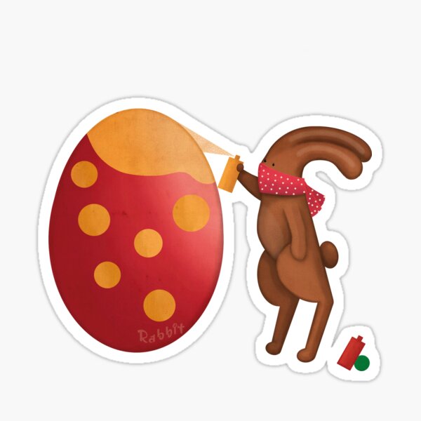 "Easter 2021 - Gangster Easter bunny sprinkles egg with graffiti ...