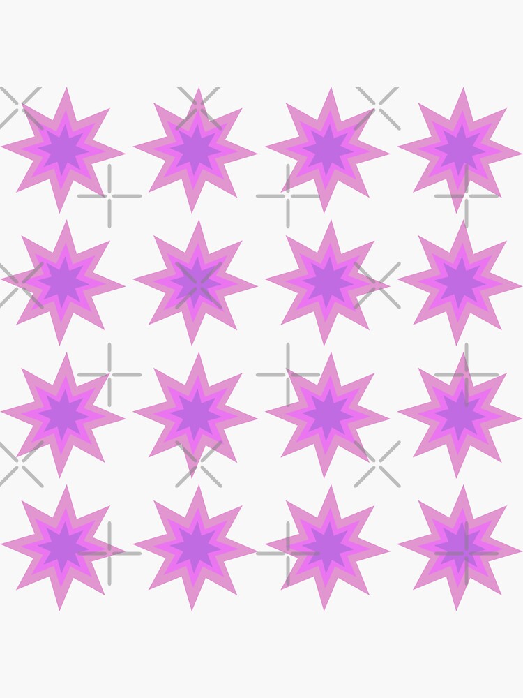 "Eight-Angled Star Polygon" Sticker for Sale by pixelplaza | Redbubble