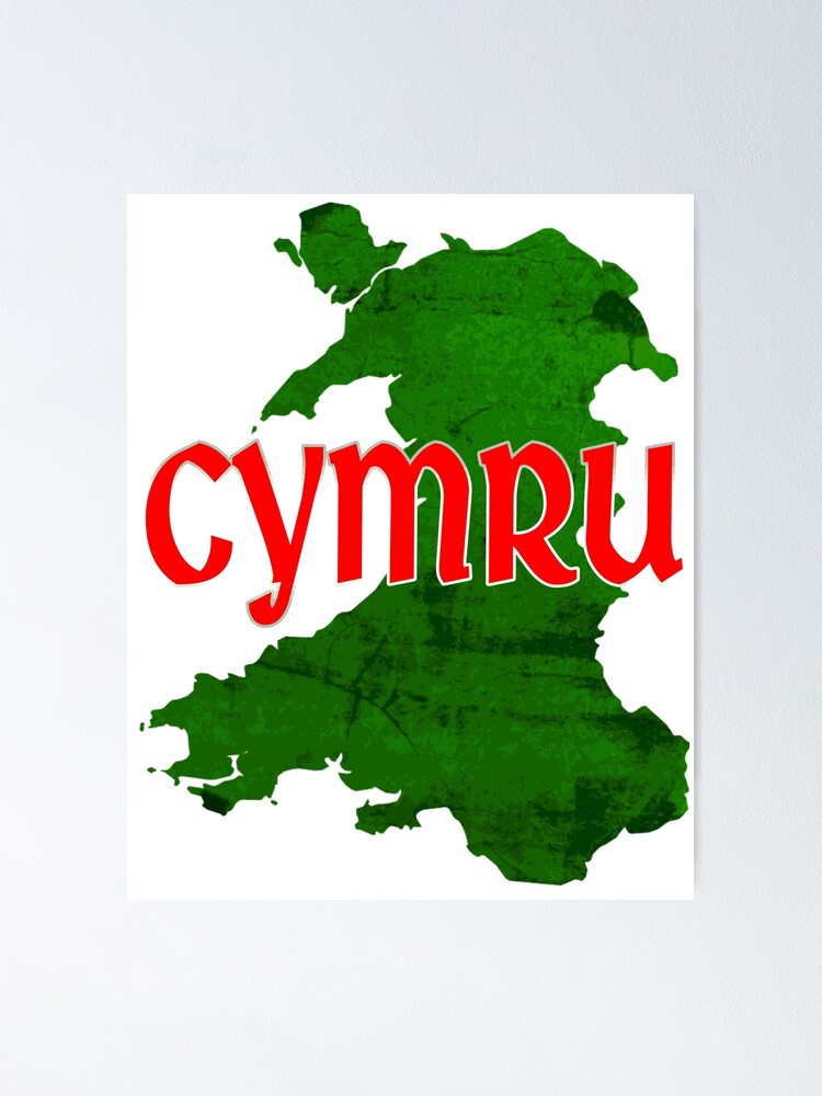 "Cymru Map" Poster by papengwn | Redbubble
