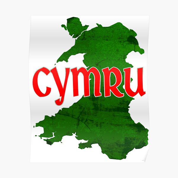 "Cymru Map" Poster by papengwn | Redbubble