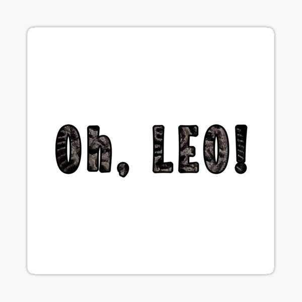 "Oh, LEO! oreo things" Sticker for Sale by Norunara | Redbubble