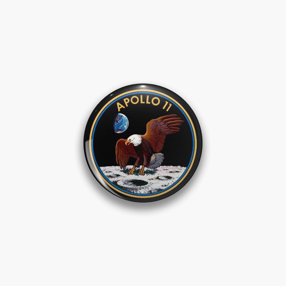 "Apollo 11 logo" Pin for Sale by trendistudio | Redbubble
