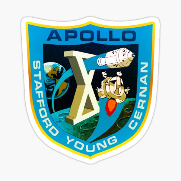 "Apollo 10 logo" Sticker by trendistudio | Redbubble