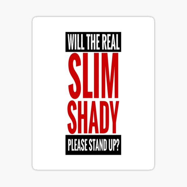 "Eminem Slim shady Hip Hop" Sticker for Sale by Shadyzshop | Redbubble