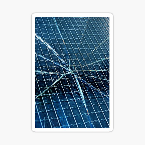 "Broken glass" Sticker for Sale by creekstone | Redbubble