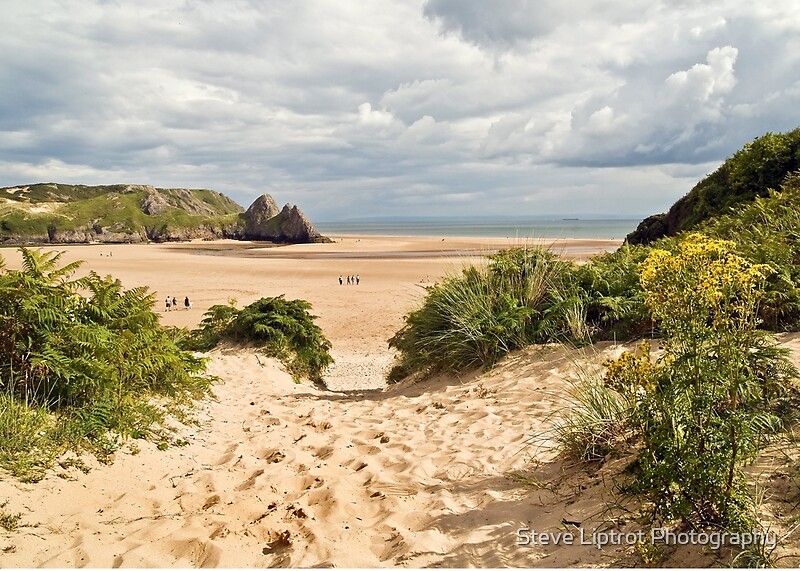 "Three Cliffs Bay" by Steve Liptrot Photography | Redbubble